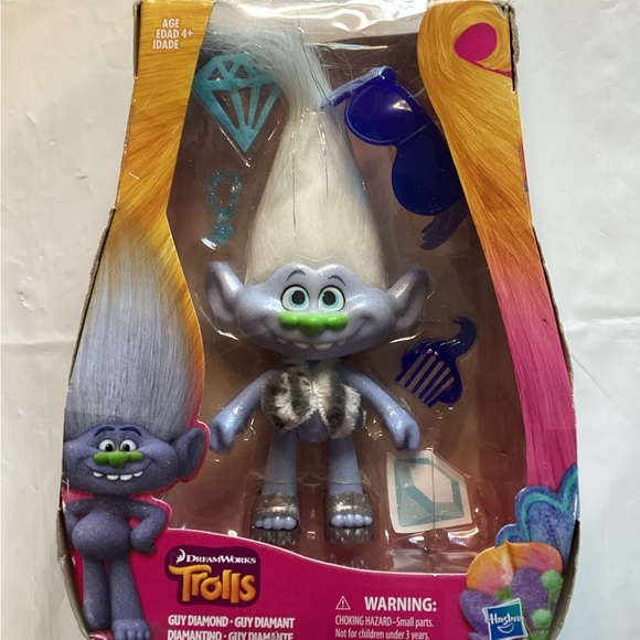 Dreamworks | Toys | Dreamworks Trolls Blue And White Doll With ...